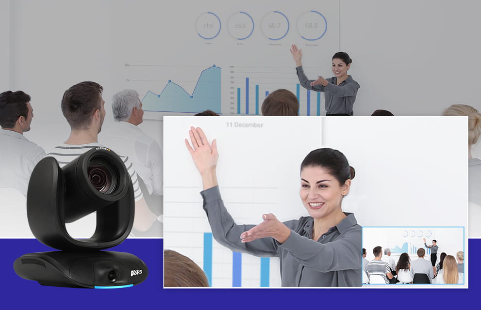 AVer CAM550 - 4K Dual Lens PTZ Conferencing Camera | AVer Global