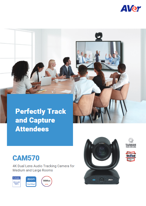AVer CAM570 - Dual 4K Audio Tracking Camera for Medium and Large Rooms ...