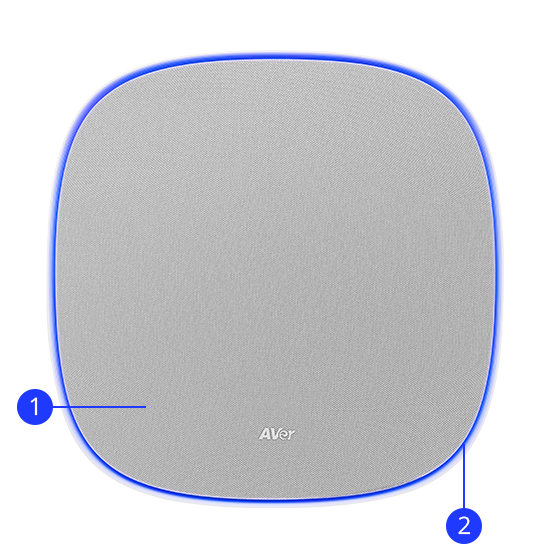 AVer FONE700 - Sistema de micrófono-altavoz de techo para salas de cualquier tamaño | AVer España